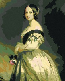 zuty zuty - malování podle čísel - královna viktorie (f. x. winterhalter), 40x50 cm, plátno