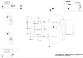 Nástěnné svítidlo Utti, 1x bílé kovové stínítko