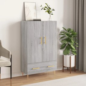 vidaXL Skříň highboard 69,5 x 31 x 115 cm kompozitní dřevo [828225] Barva: šedá sonoma