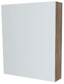 Mereo, Mereo Koupelnová zrcadlová skříňka 60 cm, galerka, 1x dvířka levá, Multidecor, Dark Rockford Hic, MER-CN798G61DRH1