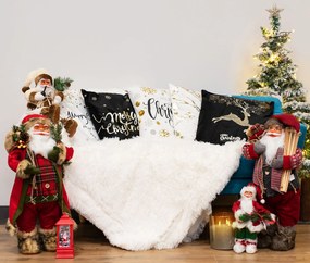 Tutumi, vánoční figurka Santa Clause 30cm 301251, bílá-červená-zelená, CHR-08900