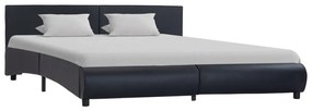 vidaXL Rám postele černý umělá kůže 180 x 200 cm