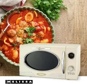 Melissa Mikrovlnná trouba s grilem krémová / 800 W / 23 l / 12 program