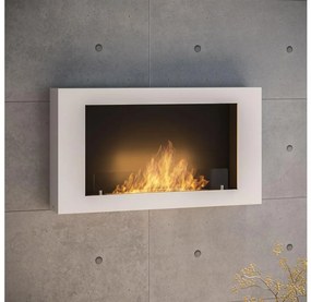 InFire - Nástěnný BIO krb 100x56 cm 3kW bílá MURALL 1000