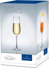 Villeroy&Boch Villeroy & Boch Rose Garden sklenice na sekt, sada 4 kusy, 120 ml