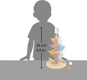JANOD Kuličková spirála se zvukem Sweet Cocoon / Motorická hračka / dř