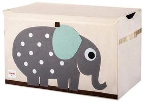 3 SPROUTS Truhla na hračky 3 Sprouts Elephant Gray