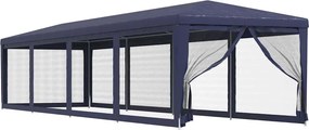 Party stan s 10 síťovanými bočnicemi modrý 3 x 12 m HDPE 319247