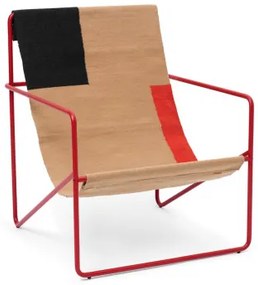 Desert Lounge Chair block poppy red Ferm Living