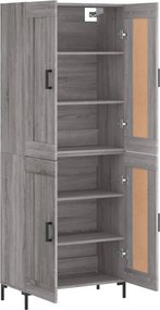 Skříň highboard šedá sonoma 69,5 x 34 x 180 cm kompozitní dřevo 3199687