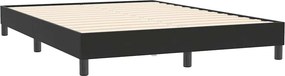 Postel Box Spring bez matrace černá 140x210 cm samet 3315827