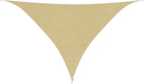 vidaXL Stínící plachta oxfordská látka trojúhelníková 5x5x5 m [135455] Barva: Béžová