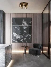 Černo designové stropní svítidlo Mirbi 5