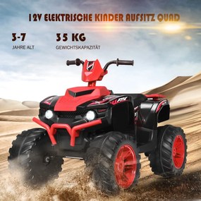 Costway 12 V elektrická dětská čtyřkolka se světlomety Mini elektrická čtyřkolka