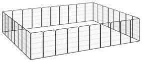 36panelová ohrádka pro psy černá 50 x 100 cm práškovaná ocel