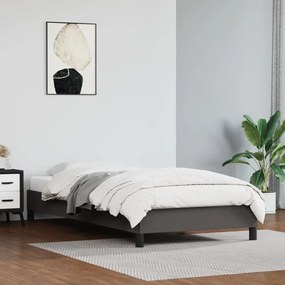 Rám postele šedý 80 x 200 cm umělá kůže - Default Title