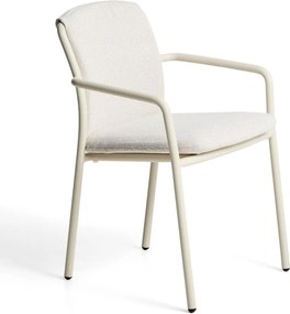 Béžová polstrovaná zahradní židle Linosa – Kave Home