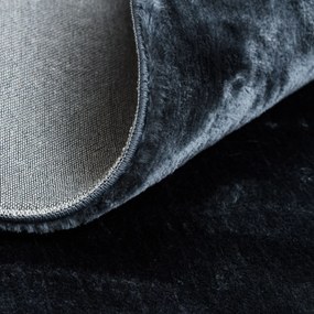 Dywany Łuszczów, Kusový koberec Visco Rabbit Dark grey 5 kruh, 200x200 (průměr) kruh, šedá, dětský pokoj