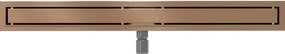 Mexen Flat M13 liniový odtok 2v1 100 cm, kartáčovaná měď - 1C10100-15