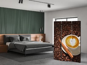 Paraván cappuccino s láskou Rozměr: 135 x 180 cm