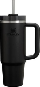Černá termoska s brčkem z nerezové oceli 890 ml Quencher H2.O FlowState™ Tumbler Black 2.0 – Stanley