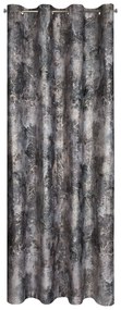 ZATEMŇOVACÍ ZÁVĚS NA KROUŽCÍCH ESTER 140X250 CM VZOROVANÁ