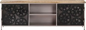 TV stolek 120 x 30 x 40 cm hrubé mangovníkové dřevo 323737