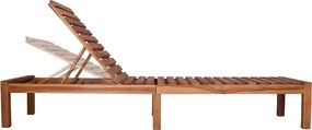 Zahradní lehátko masivní teak 316171