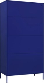 vidaXL Šatní skříň 90 x 50 x 180 cm ocel [336244] Barva: Černá
