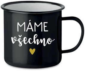 MÁME VŠECHNO - černý plecháček 350 ml