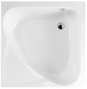 Polysan CARMEN hluboká sprchová vanička, čtverec 90x90x30cm, bílá,29611