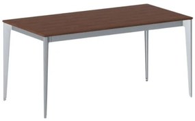Kancelářský stůl PRIMO ACTION, šedostříbrná podnož, 1600 x 800 mm, třešeň