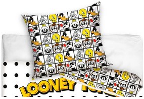 Carbotex Bavlněné povlečení Kamarádi z Looney Tunes 140x200 + 70x90 cm