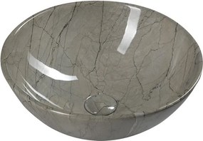 Sapho Sapho, DALMA keramické umyvadlo 42x16,5x42 cm, grigio, MM113