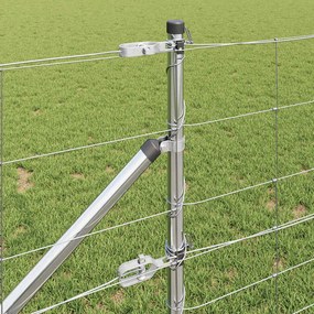 Svařované drátěné ploty s hroty 50 x 0,8 m Pozinkovaná ocel 3351448