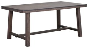 Tmavě hnědý dubový jídelní stůl Rowico Brooklyn, 170 x 95 cm