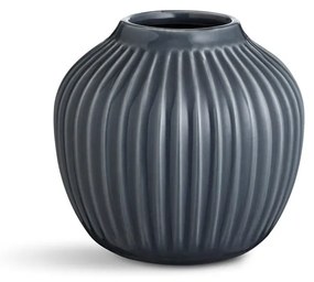 Antracitová kameninová váza Kähler Design Hammershoi, ⌀ 13,5 cm