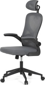 Ergonomická kancelářská židle ALEXANDRE - šedá síťovina