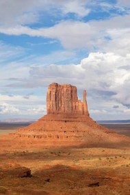 Umělecká fotografie Monument Valley desert landscape with stormy sky, Gary Yeowell, (26.7 x 40 cm)