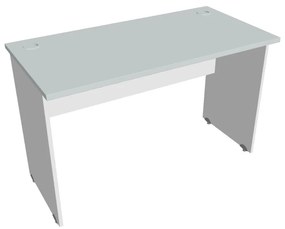 Stůl pracovní rovný 120 cm - Hobis Gate GE 1200 Dekor stolové desky: šedá, Dekor lamino podnože: bílá