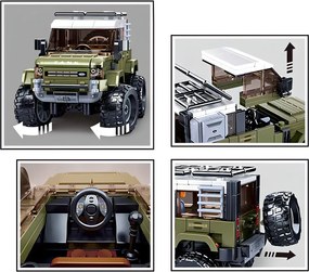 Sluban Model Bricks M38-B1015 Anglické SUV Attacker