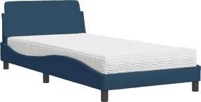 Postel s matrací Dover modrá 100 x 200 cm textil 3208350