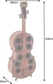 Designový regál na víno Fayola 133 cm jedle