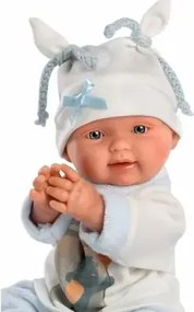 Llorens 26311 NEW BORN CHLAPEČEK - realistická panenka miminko s celov
