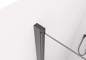 CERANO - Sprchové křídlové dveře Marino L/P - černá matná, transparentní sklo - 100x190 cm