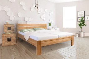 AHORN Dvoulůžková postel VEROLI - buk napojovaný ROZMĚR: 140 x 200 cm