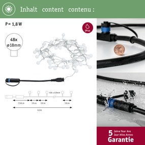 Paulmann Plug&Shine světelný řetěz, 48 LED světýlek, délka 5m IP44, 24V