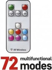 EMOS LED vánoční řetěz 12m, venkovní i vnitřní, RGB programy, časovač D4AA03
