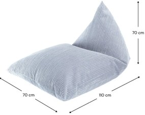 Modrý manšestrový dětský sedací vak Big Lounger – Wigiwama
