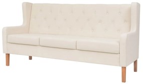 Sedací souprava 2 kusy textil krémově bílá 274930